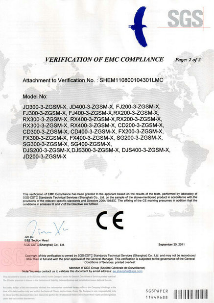 China HANGZHOU ZGSM TECHNOLOGY CO.,LTD certification