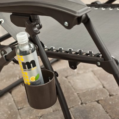 Balcony Pattern Printed Armrest Zero Gravity Outdoor Chair With Head Rest