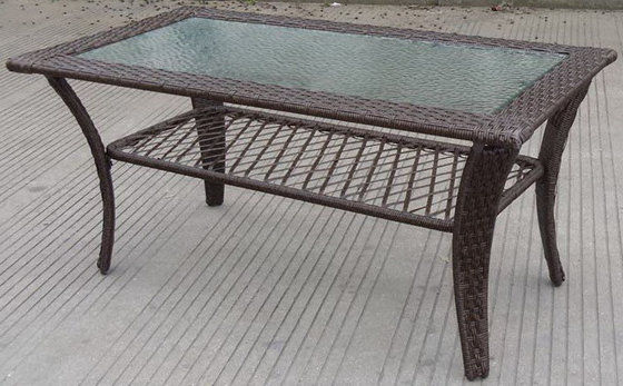 KD Brown Resin Wicker Outdoor Furniture 4pcs Set for Garden / Backyard