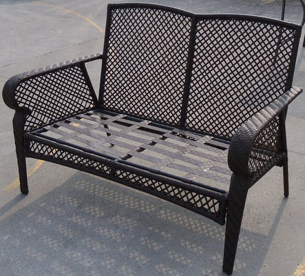 KD Brown Resin Wicker Outdoor Furniture 4pcs Set for Garden / Backyard