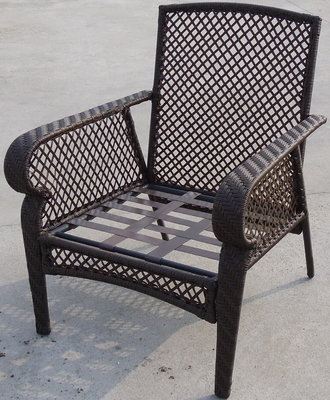 KD Brown Resin Wicker Outdoor Furniture 4pcs Set for Garden / Backyard