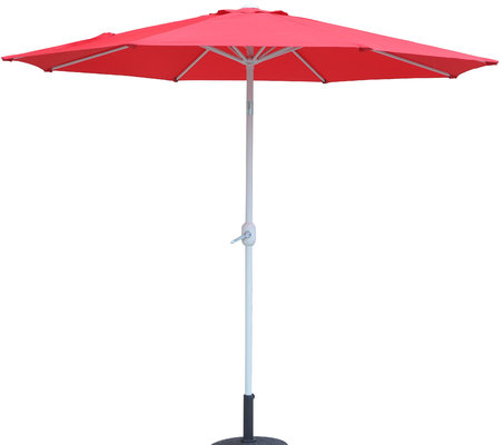 Outdoor Patio Furniture Aluminium 9ft Market Umbrella 8 Ribs For Garden
