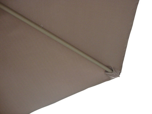 100% Polyester Patio Market Umbrella , Beige Color 9 Foot Patio Umbrella