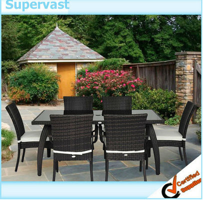 Waterproof Patio Furniture Dining Sets 7PC Patio Set All Weather Wicker Outdoor Furniture