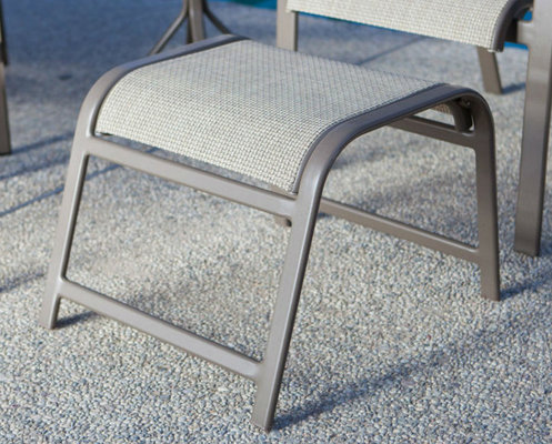 Metal Folding Patio Furniture 5 PC Sling Chaise Lounge Set for Swimming Pool