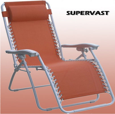 Garden Sun Lounger Folding Patio Furniture Zero Gravity Folded Recline Chair With Armrest