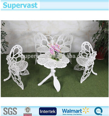 Outdoor Elegant Patio Bistro Set , Aluminum Die Cast Butterfly Bistro Set