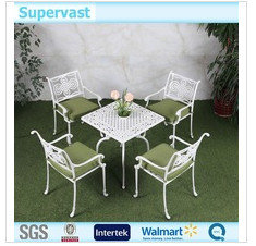 Outdoor Cast Aluminum Garden Set / Cast Aluminum Chairs And Tables For Balcony