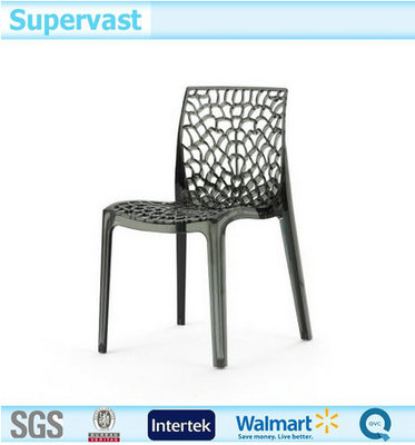 Garden Tool Set Outdoor Patio Chairs , Clear PC Garden Chair for Dinning / Cafe