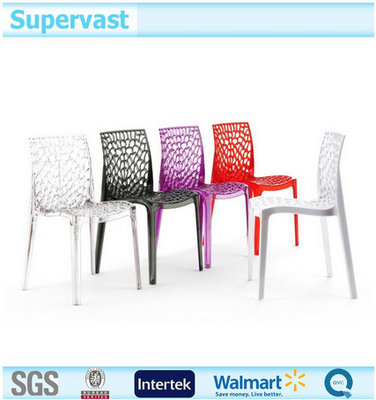 Garden Tool Set Outdoor Patio Chairs , Clear PC Garden Chair for Dinning / Cafe