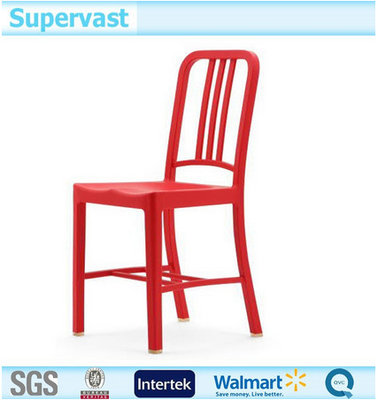 Colorful Plastic Outdoor Patio Chairs , Modern Plastic Armless Chairs
