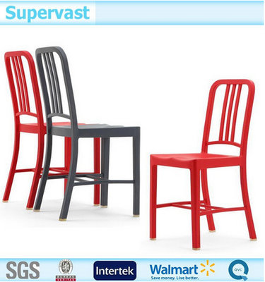Colorful Plastic Outdoor Patio Chairs , Modern Plastic Armless Chairs