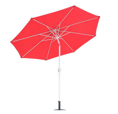 Windproof Strong Round 2.28m Patio Market Umbrella / Tilt Patio Umbrella for Pool