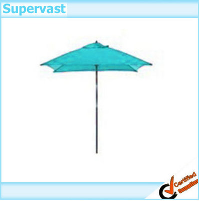 Modern Garden Leisure Furniture Free Standing Patio Umbrellas / Wood Push UP Beach Umbrella
