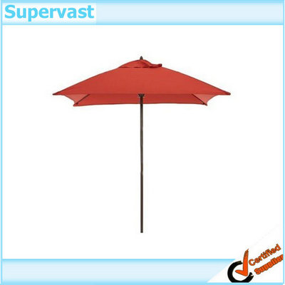 Modern Garden Leisure Furniture Free Standing Patio Umbrellas / Wood Push UP Beach Umbrella