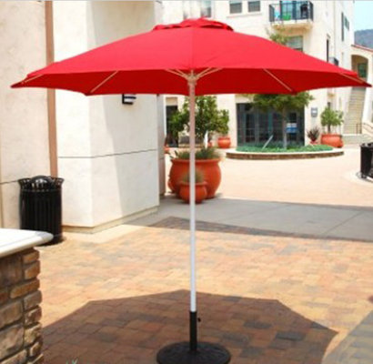 Commercial Grade 9FT Patio Market Umbrella , Large Garden Patio Furniture