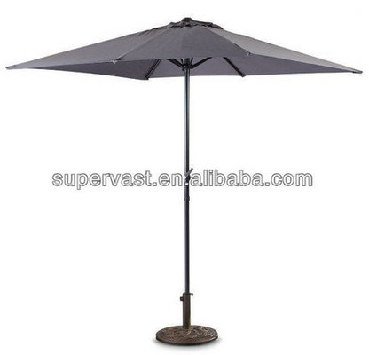 Summer Outdoor Sunshade Canvas Parasol Umbrella With Mosquito Netting