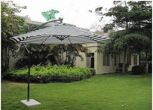 Aluminum Waterproof Banana Garden Hanging Umbrella For Beach , ISO9001