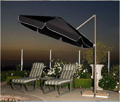 Commercial Grade Fade Resistant Steel Offset Patio Umbrella 11 Inch for Advertising
