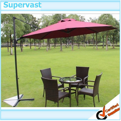 Stainless Steel Easy Up Parasol Southern Patio Offset Umbrella for Poolside