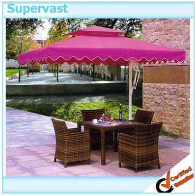 Luxury Square Wrench Offset Patio Umbrella , Cantilever Spanner Banana Umbrella Parasol