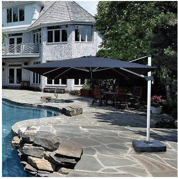 Roma Garden Furniture 3M Outdoor Cantilever Patio Umbrella With Side Columns
