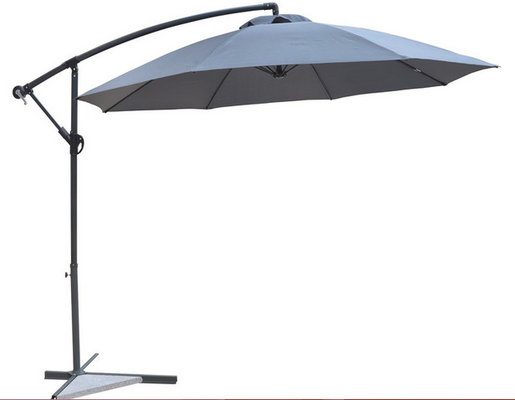 9ft Aluminum Offset Patio Umbrella Windproof , Banana Hanging Umbrella