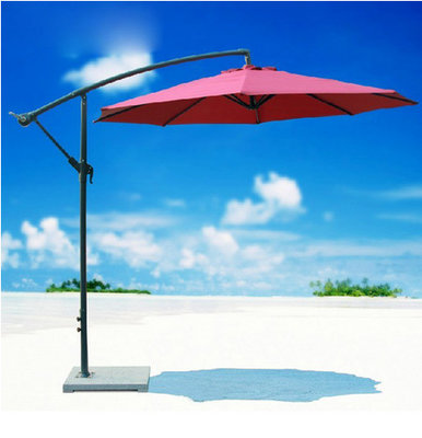 9ft Aluminum Offset Patio Umbrella Windproof , Banana Hanging Umbrella