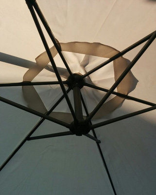 9ft Aluminum Offset Patio Umbrella Windproof , Banana Hanging Umbrella