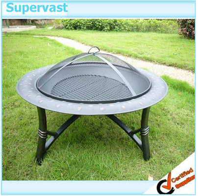30'' Copper Color Steel Fire Pits Patio Furniture Accessories for Outdoor BBQ