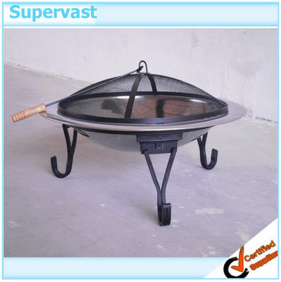 Foldable Outdoor Garden Furniture 30 Inch Steel Fire Pit with Wood Fuel