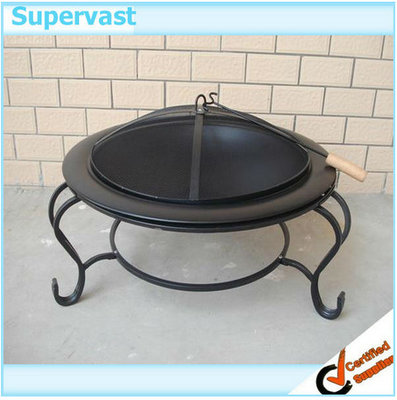 Foldable Outdoor Garden Furniture 30 Inch Steel Fire Pit with Wood Fuel