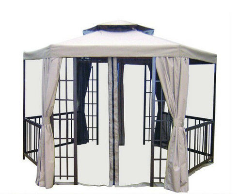 Gazebo Swing Chair With Daybed Modern Outdoor Patio Recliner Chair Bed