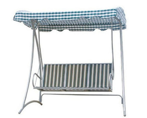 3 Person Canopy Swing Steel Patio Furniture Garden Swing Hammock With 3 Seat