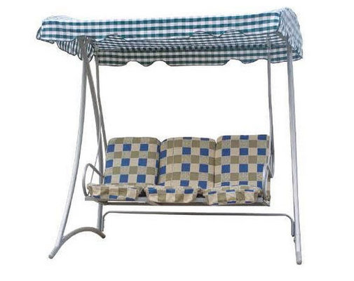 3 Person Canopy Swing Steel Patio Furniture Garden Swing Hammock With 3 Seat