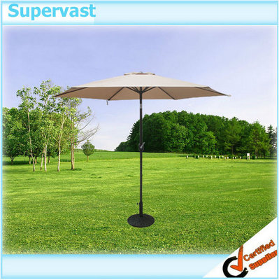 Durable 9 FT Outdoor Aluminium Patio Umbrella , Straight Patio Market Umbrellas