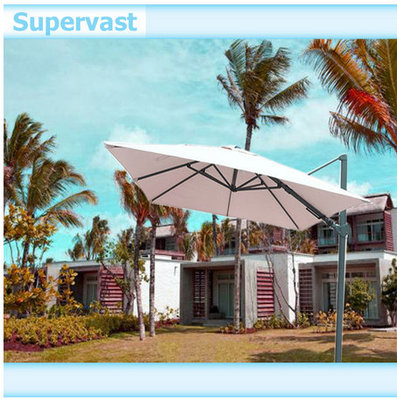 Aluminum Outdoor Patio Furniture Parasol Roma Hanging Umbrella With Left - Right Shift Canopy