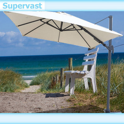 Aluminum Outdoor Patio Furniture Parasol Roma Hanging Umbrella With Left - Right Shift Canopy