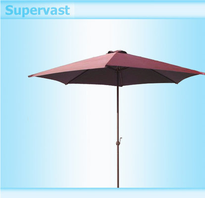 3M Wind Resistance Garden Crank Patio Market Umbrella With 8 Steel ribs