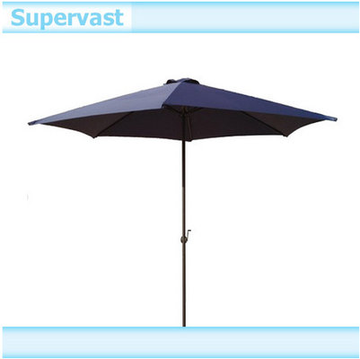 3M Wind Resistance Garden Crank Patio Market Umbrella With 8 Steel ribs