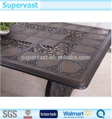 Garden Aluminum Patio Furniture Sets , Cast Aluminum Table And Chairs Dinning Set