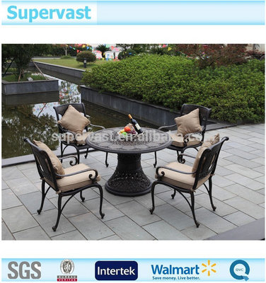 Luxury Cast Aluminum Patio Furniture Garden Dinning Table and Chair Sets