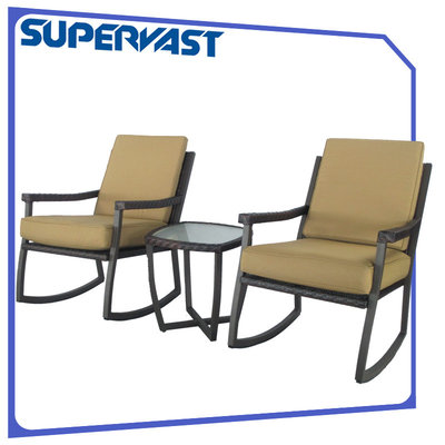 Rocking Chair 3pc Rattan Garden Furniture Sets Comfort To Your Porch