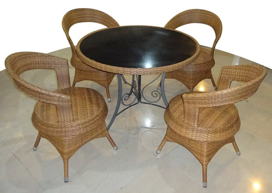 Swivel Chair Resin Wicker Patio Furniture Seat with Pad Inside