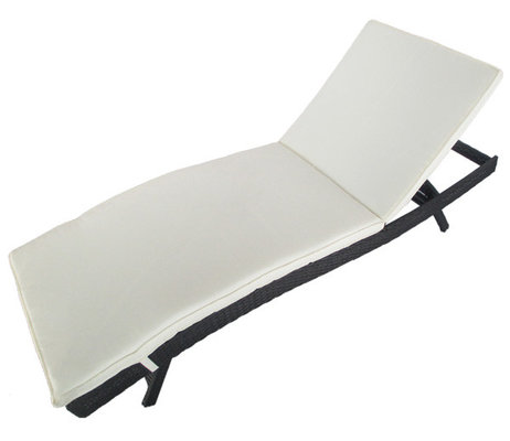 Adjustable Pool Garden Resin WIcker Patio Furniture Chaise Lounge