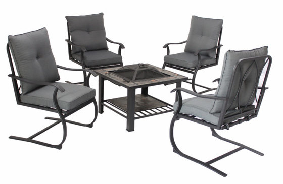 C spring 5pc Patio Bistro Set Replacement Fire Pit Top Bar Table