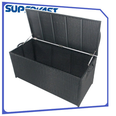 SGS Resin Wicker Patio Furniture Poly Rattan Storage Box and Vertical Type