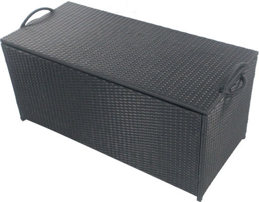SGS Resin Wicker Patio Furniture Poly Rattan Storage Box and Vertical Type