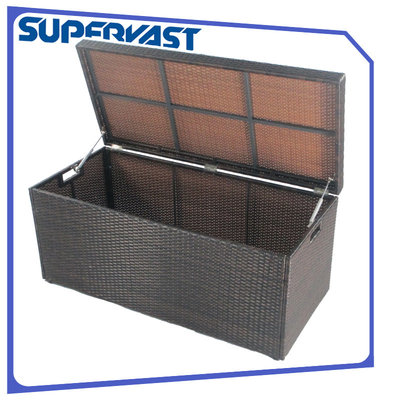 SGS Resin Wicker Patio Furniture Poly Rattan Storage Box and Vertical Type