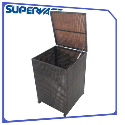 SGS Resin Wicker Patio Furniture Poly Rattan Storage Box and Vertical Type